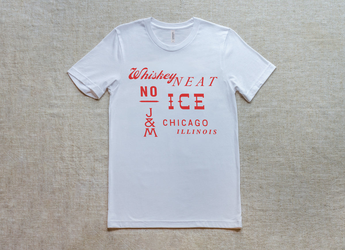 Whiskey Neat No ICE T-Shirt - Red – Judson & Moore
